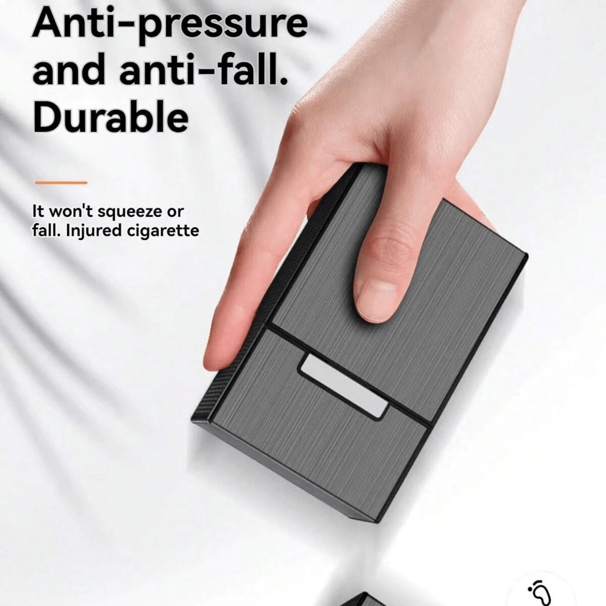 1pc Metal Cigarette Case, Aluminum Flip-Top Cigarette Case With Magnet ...