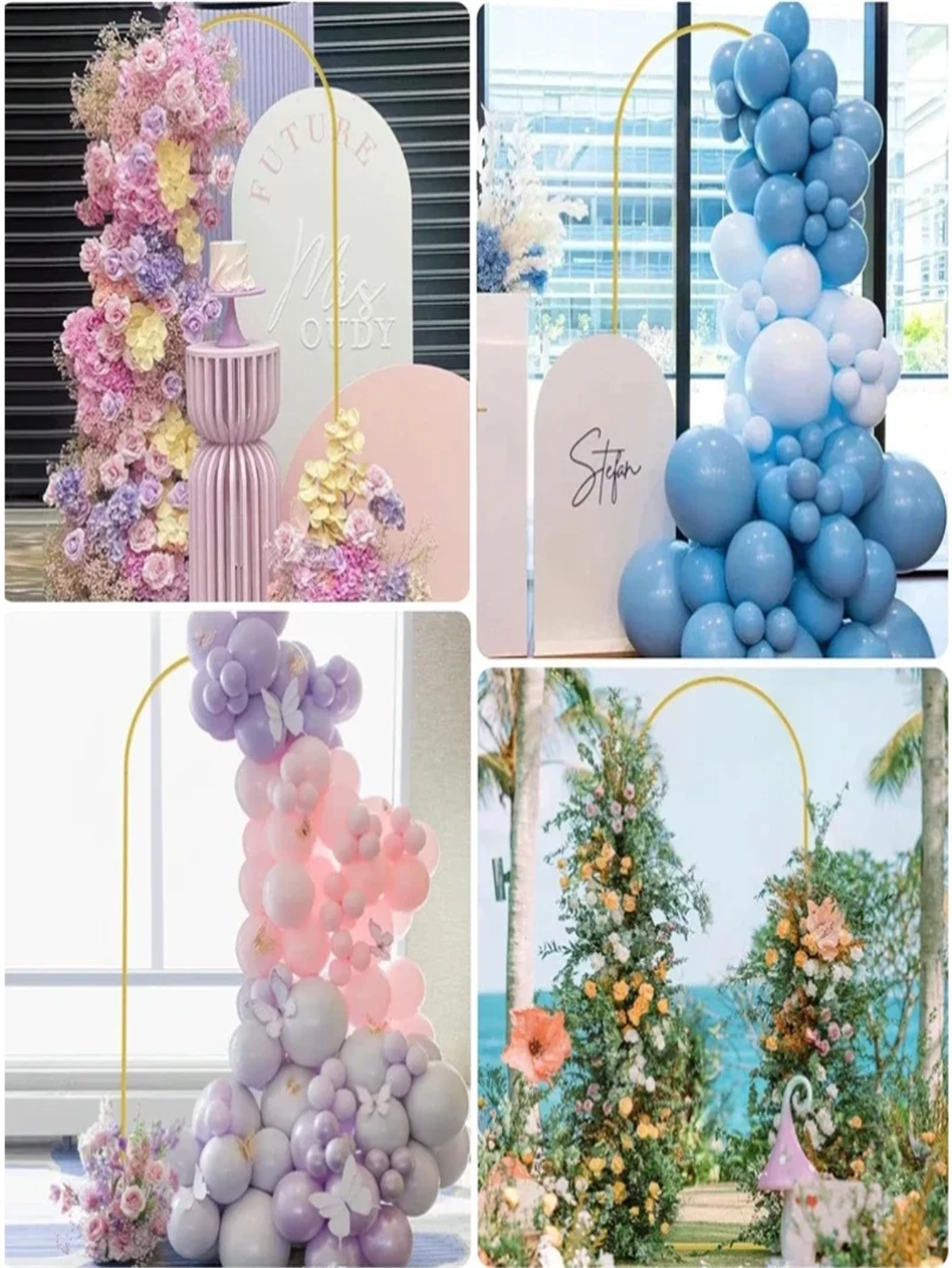 Balloon Garland Decoration, Wedding Booth, Balloon Arch Stand, Party ...