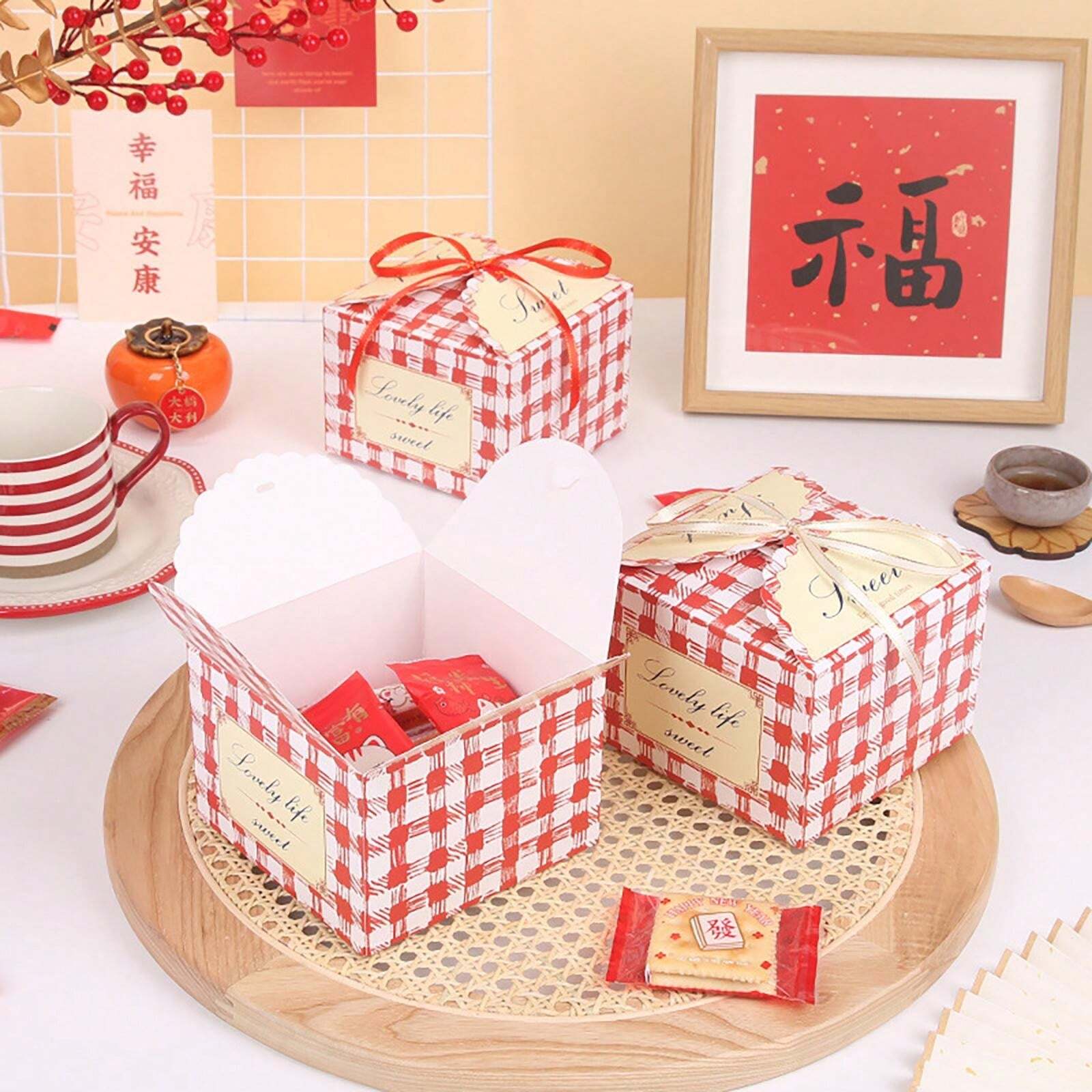 10 cajas cuadradas de empaquetado, cajas de empaque de regalo ...