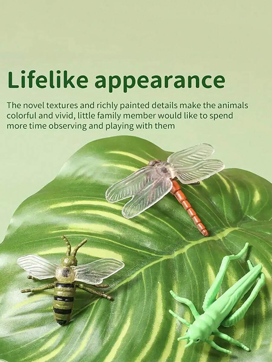 22pcs Mini Insect Simulation Models Realistic Plastic Small Fake ...