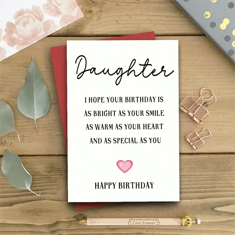 A Daughter Birthday Card, Special Birthday Card For Daughter, Beautiful ...