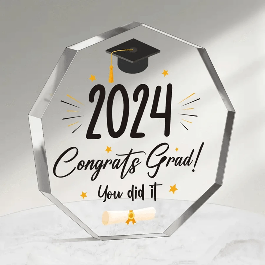 Inspirational Acrylic Graduation Gift For Son/Daughter, College ...