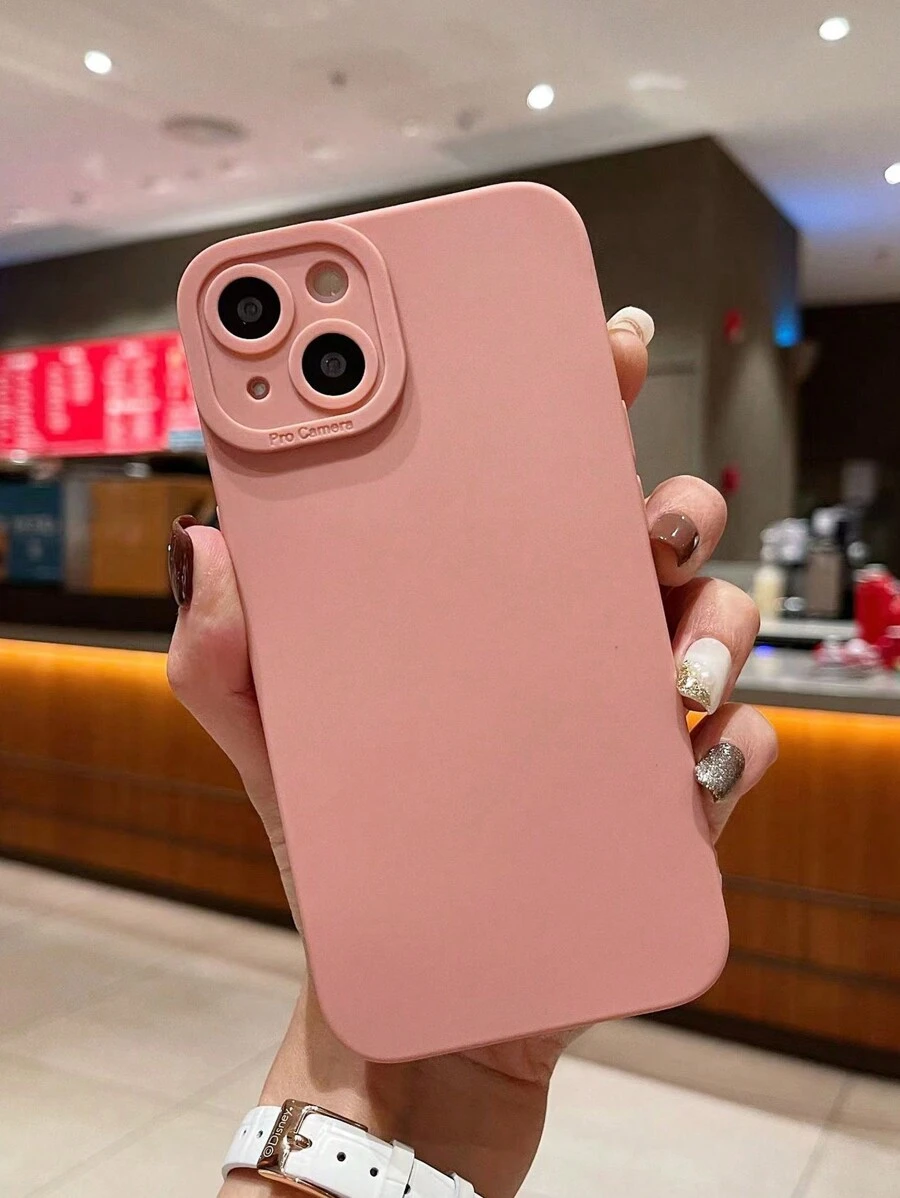 Basic Phone Cases Baby Pink 1pc Full Coverage Angel Eye Silicon Phone ...