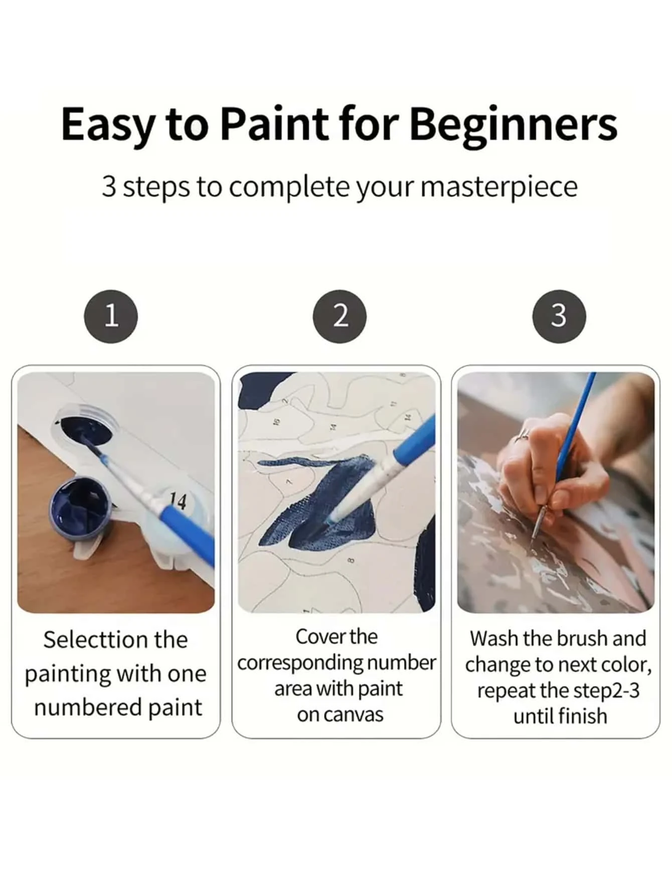 Cartoon Duck Driving Car Personalized DIY Digital Oil Painting Kit Set, Artistic Oil Painting ...