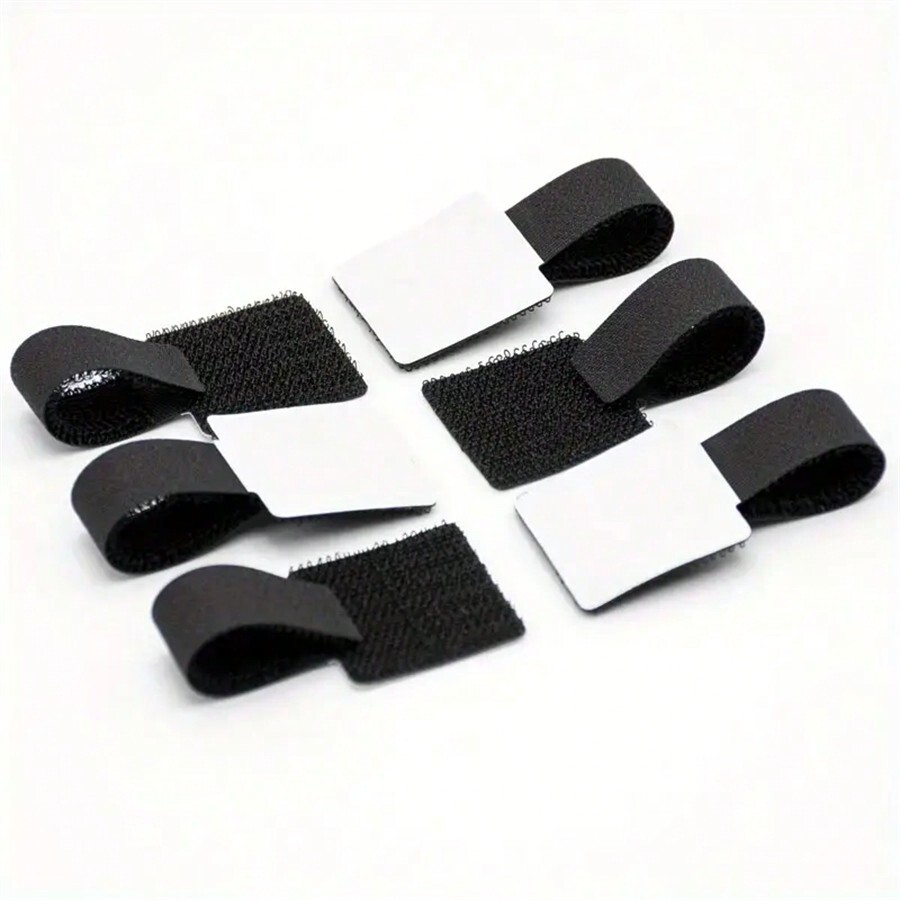 10pcs Self-Adhesive Cable Ties For Power & Data Cords Organization With ...