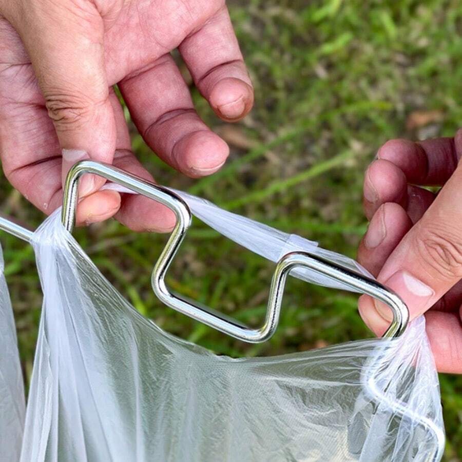 Camping Outdoor Folding Trash Rack Camping Outdoor Portable Folding ...