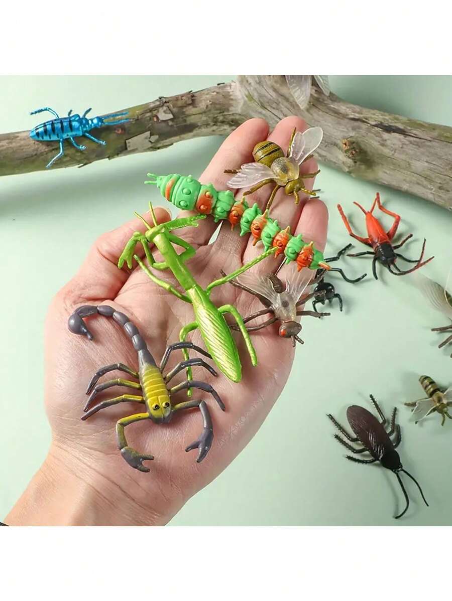 22pcs Mini Insect Simulation Models Realistic Plastic Small Fake ...