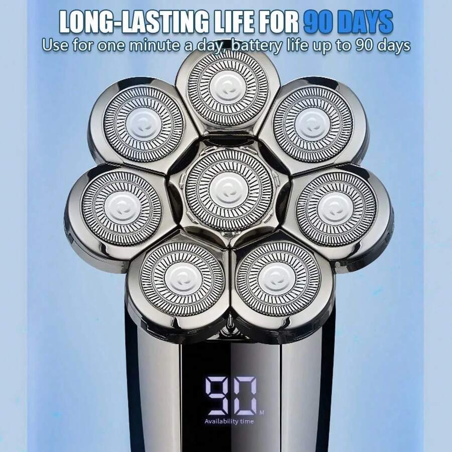 Electric Shaver For Man Blad Hair Trimmer Waterproof Head Shaver Beard ...