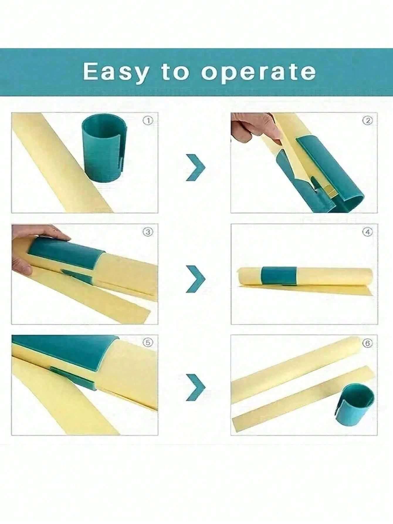 1pc Black Mini Portable Cylinder Shape Paper Cutter Easy To Use Sliding ...