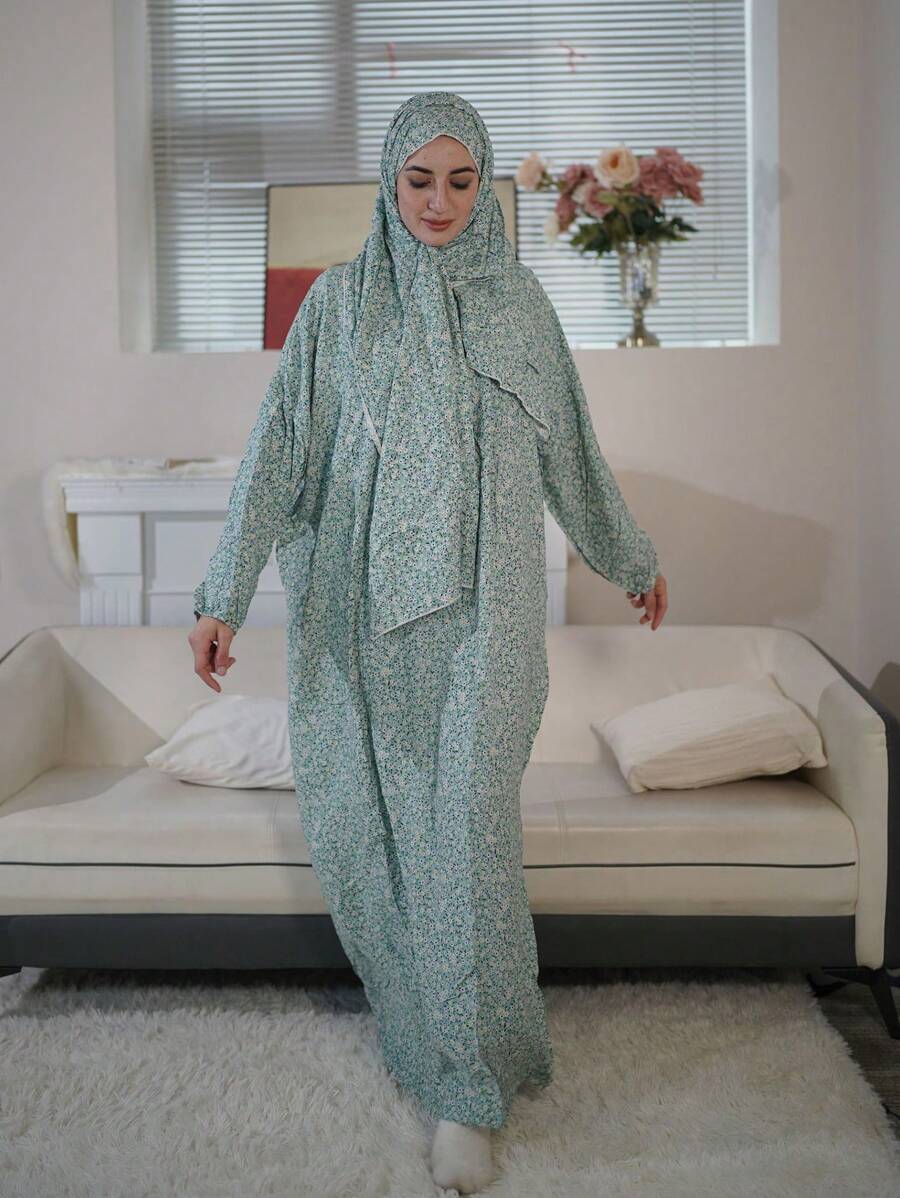 Vestido Abaya islámico para mujeres de talla grande, ropa musulmana ...