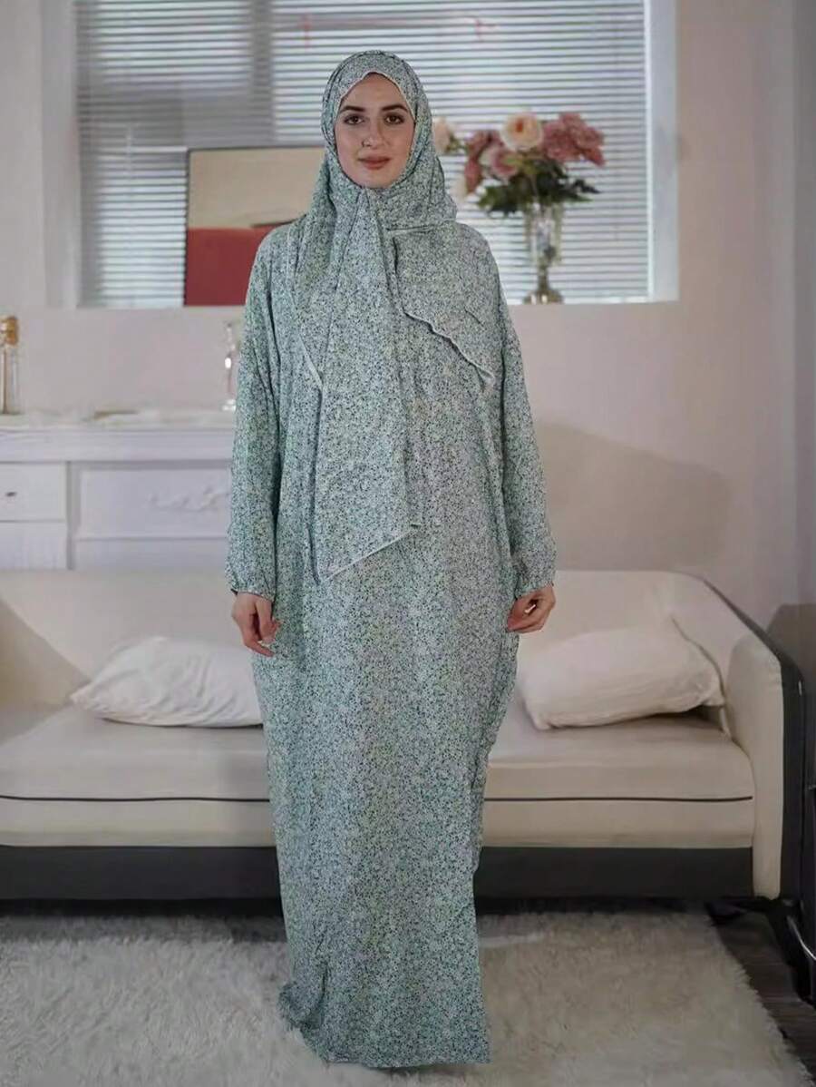 Vestido Abaya islámico para mujeres de talla grande, ropa musulmana ...