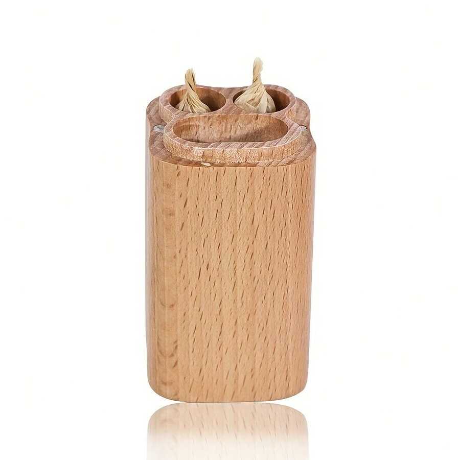 AREWTEC 1 pièce Réservoir de cachette à fumer en bois, étui à ...