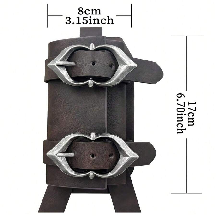 Medieval Faux Leather Double Back Sword Frog, Mercenary Adjustable ...