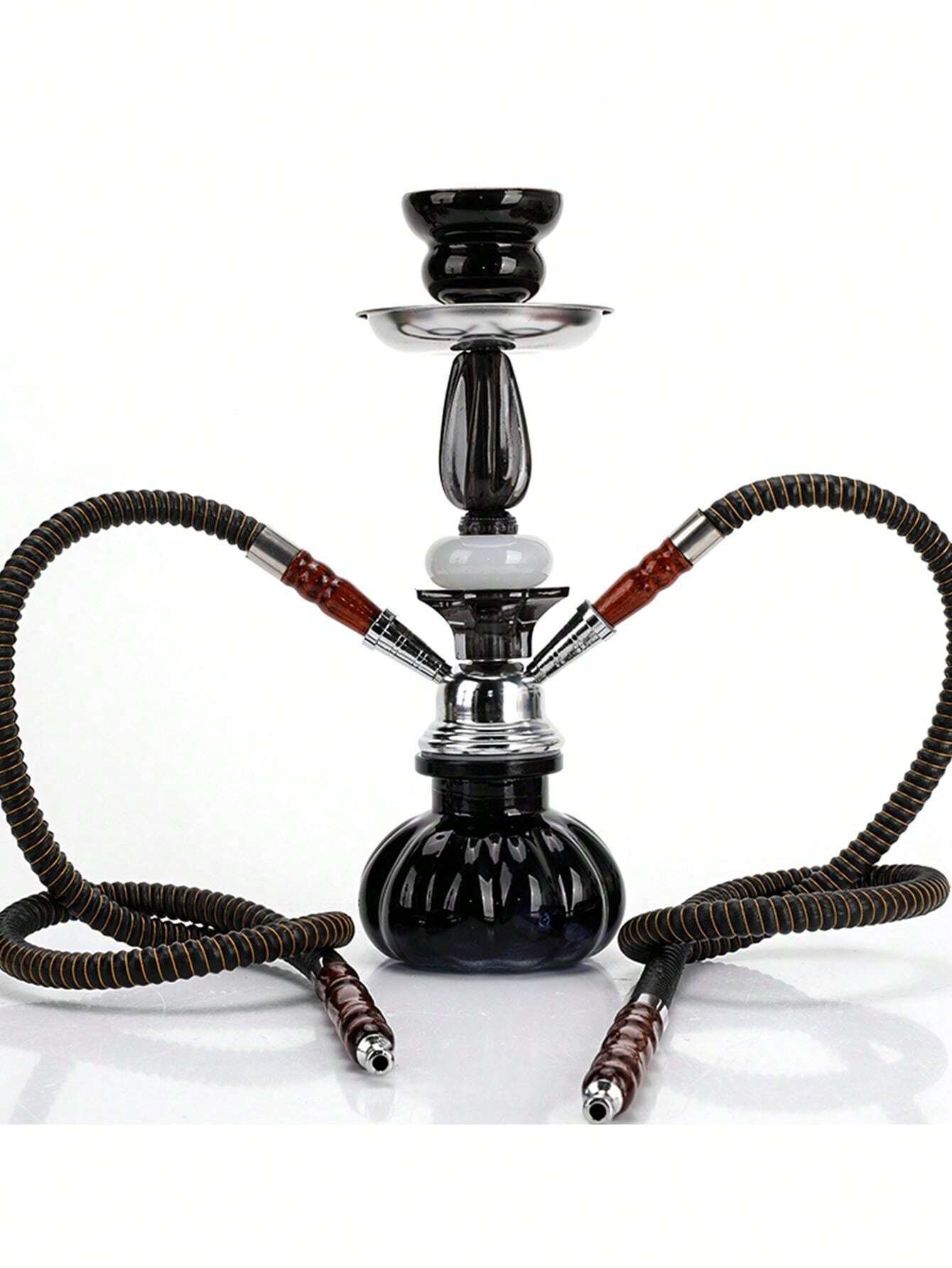 Newest Double-Hose Arabic Hookah Set Glass Hookah With Smoking Pipe For Home & Bar Use, Directly ...