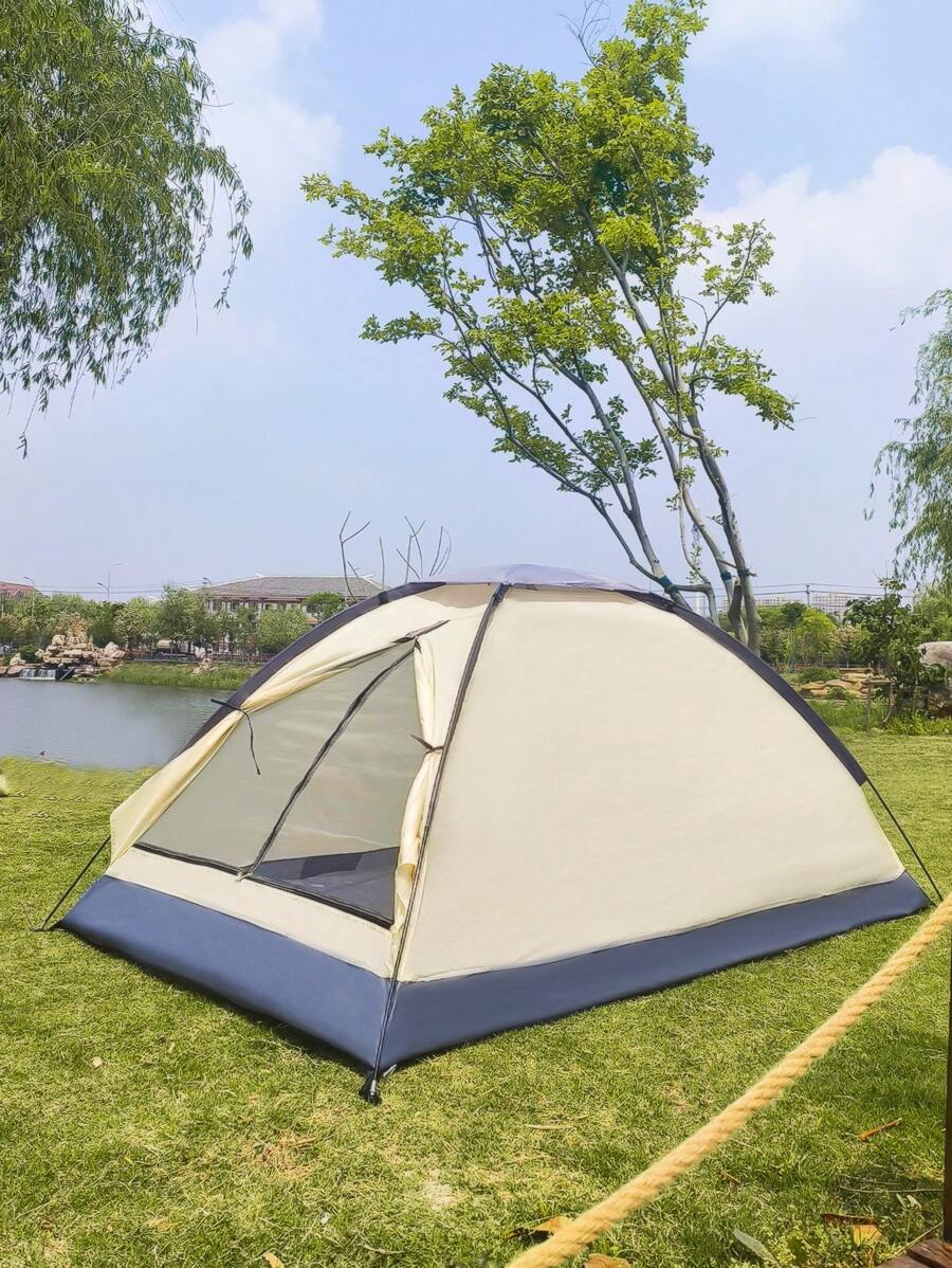 Foldable Hand-Built Simple Tent For 2 People Camping Sunshade And UV ...