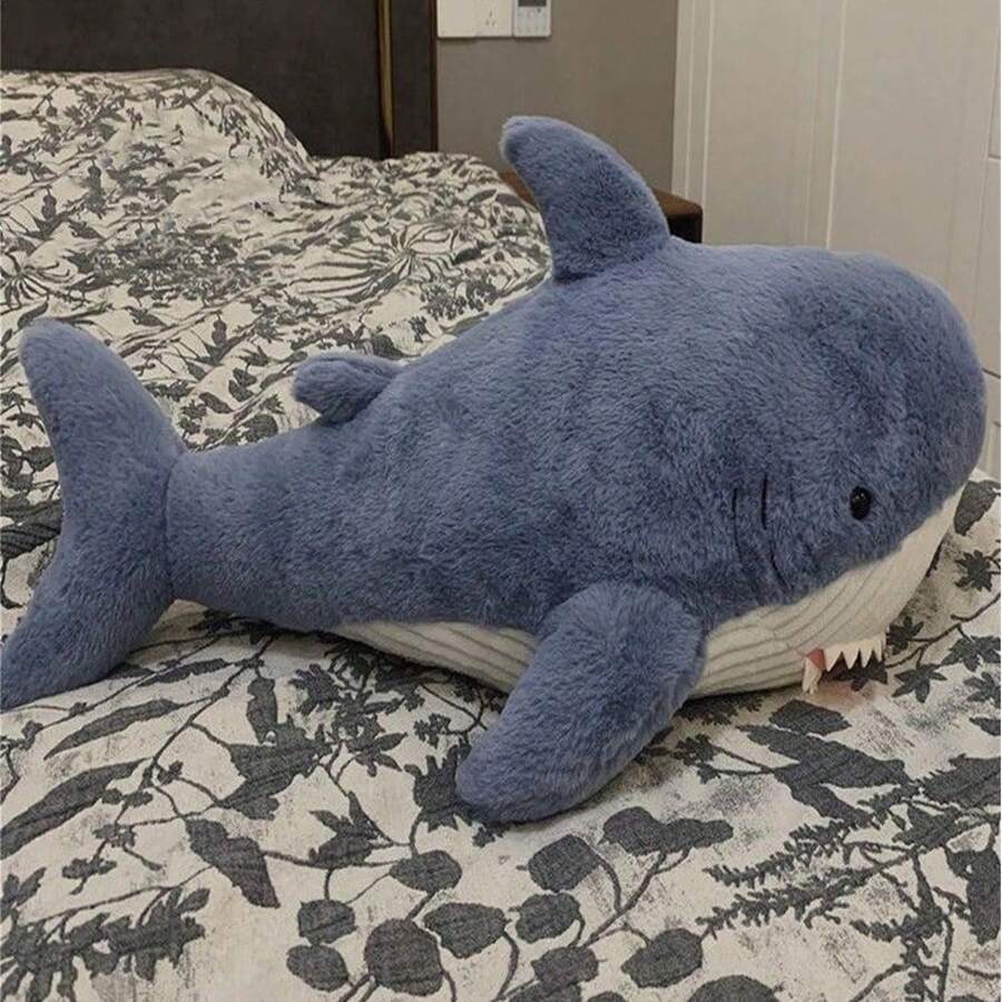 Sleepy Shark Plush Toy Pillow Cushion Cute Stuffed Animal Doll, Great ...