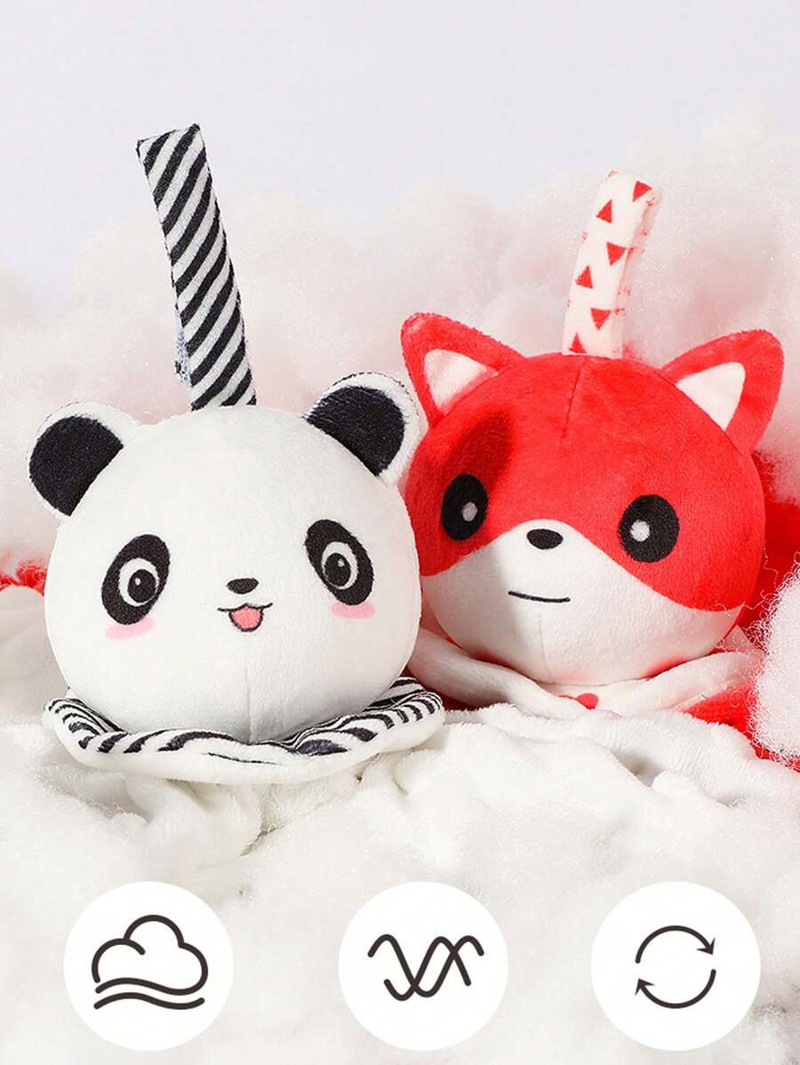 Kids Hand Puppet Set , Toddler Animal Plush Toy Includes Panda, Fox And ...