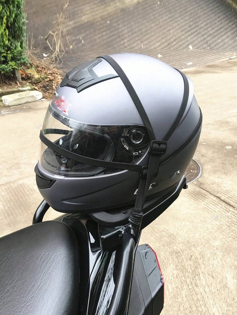 Universal 90cm Motorcycle Luggage Strap Moto Helmet Gears Fixed Elastic ...