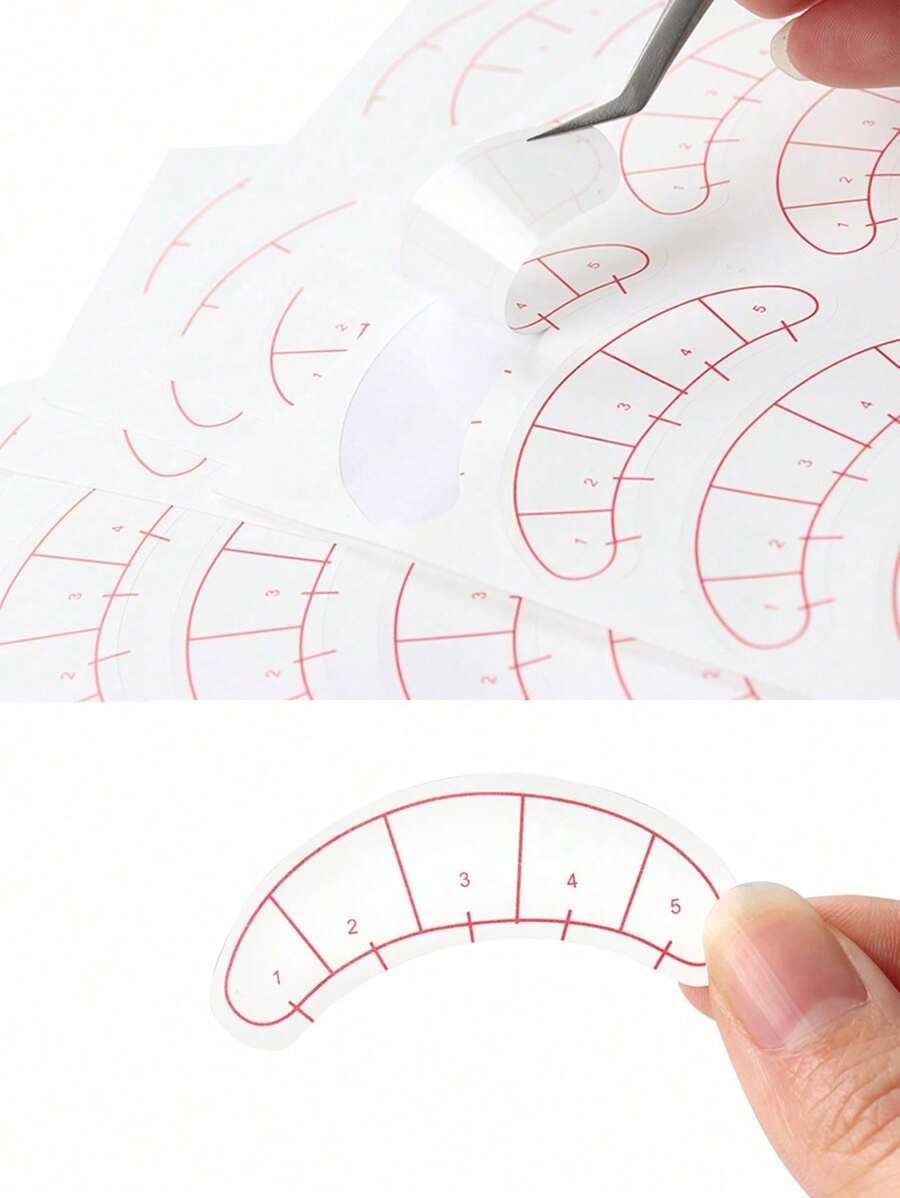 35 /70pairs Of Eyelash Extension Positioning Stickers, Eye Exercise ...