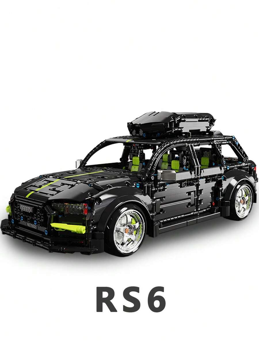1 Set RS6 Building Block Sports Car Model Assembly Toys, Famous Car ...