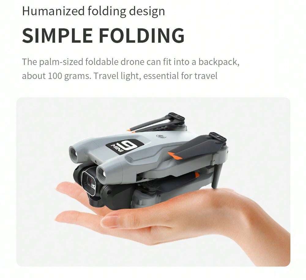 K9 Toy Drone Folding Remote Control Four-Axis Drone 4K HD Dual Camera ...