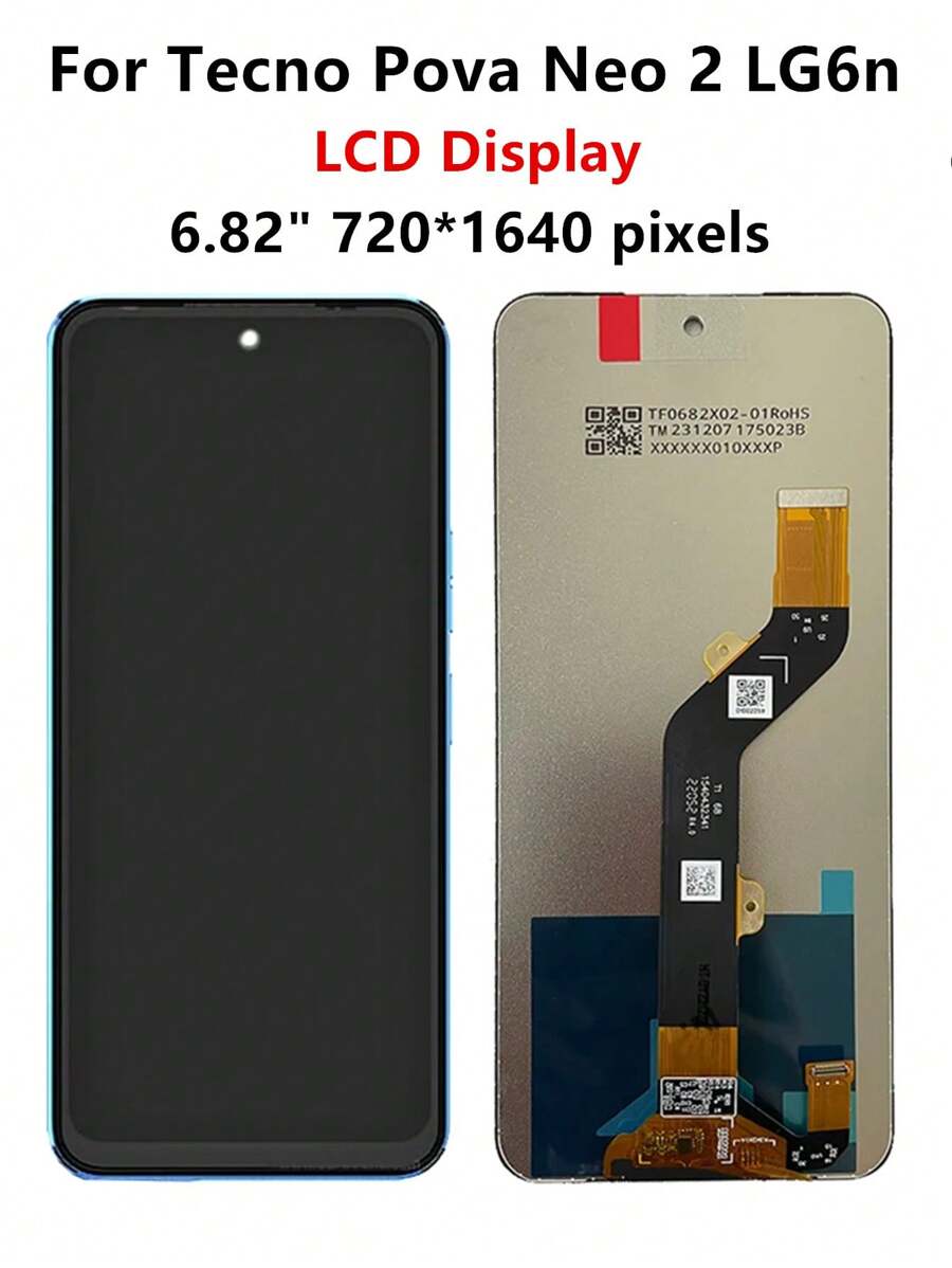 6.82'' For Infinix Tecno Pova Neo 2 LG6n LCD Display Touch Screen ...