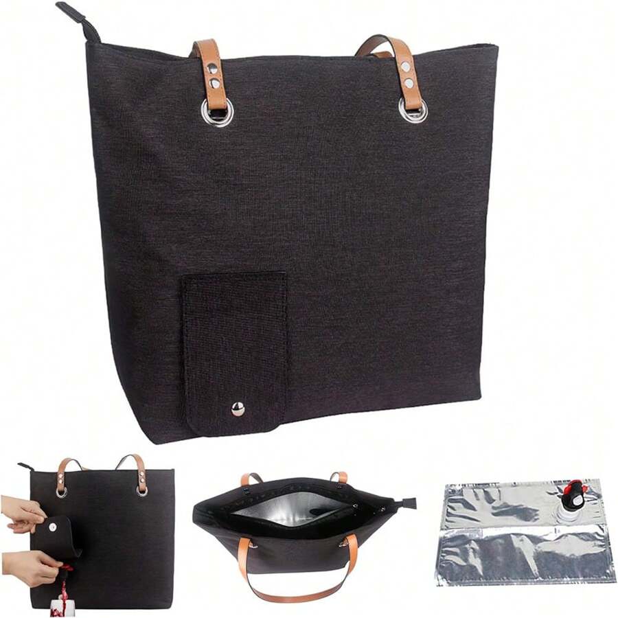 1 Wine Bag With Drink Dispenser, 1 Wine Sachet With Hidden Spout ...