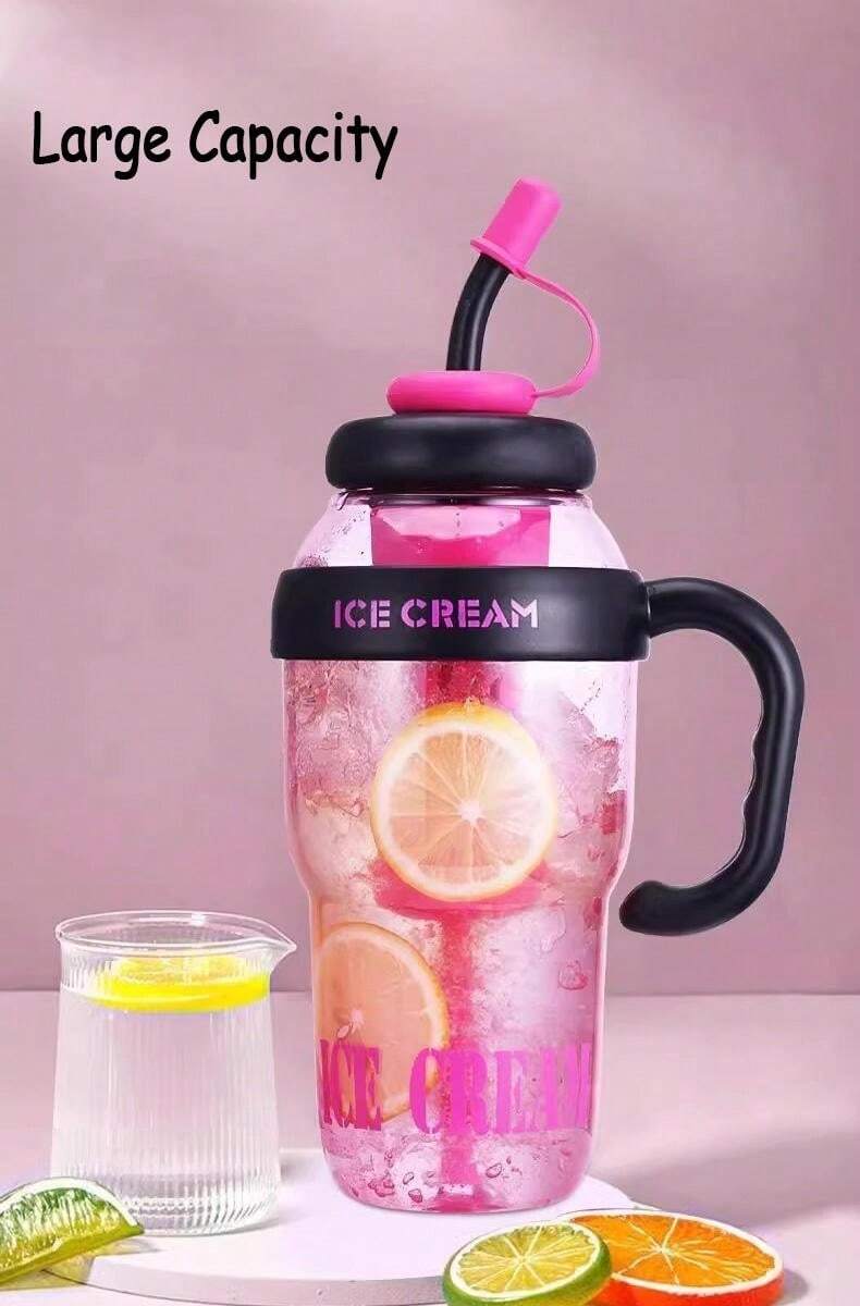 New Arrival 1200ml Plastic Iced Tea Cup With Tea Strainer And Straw ...