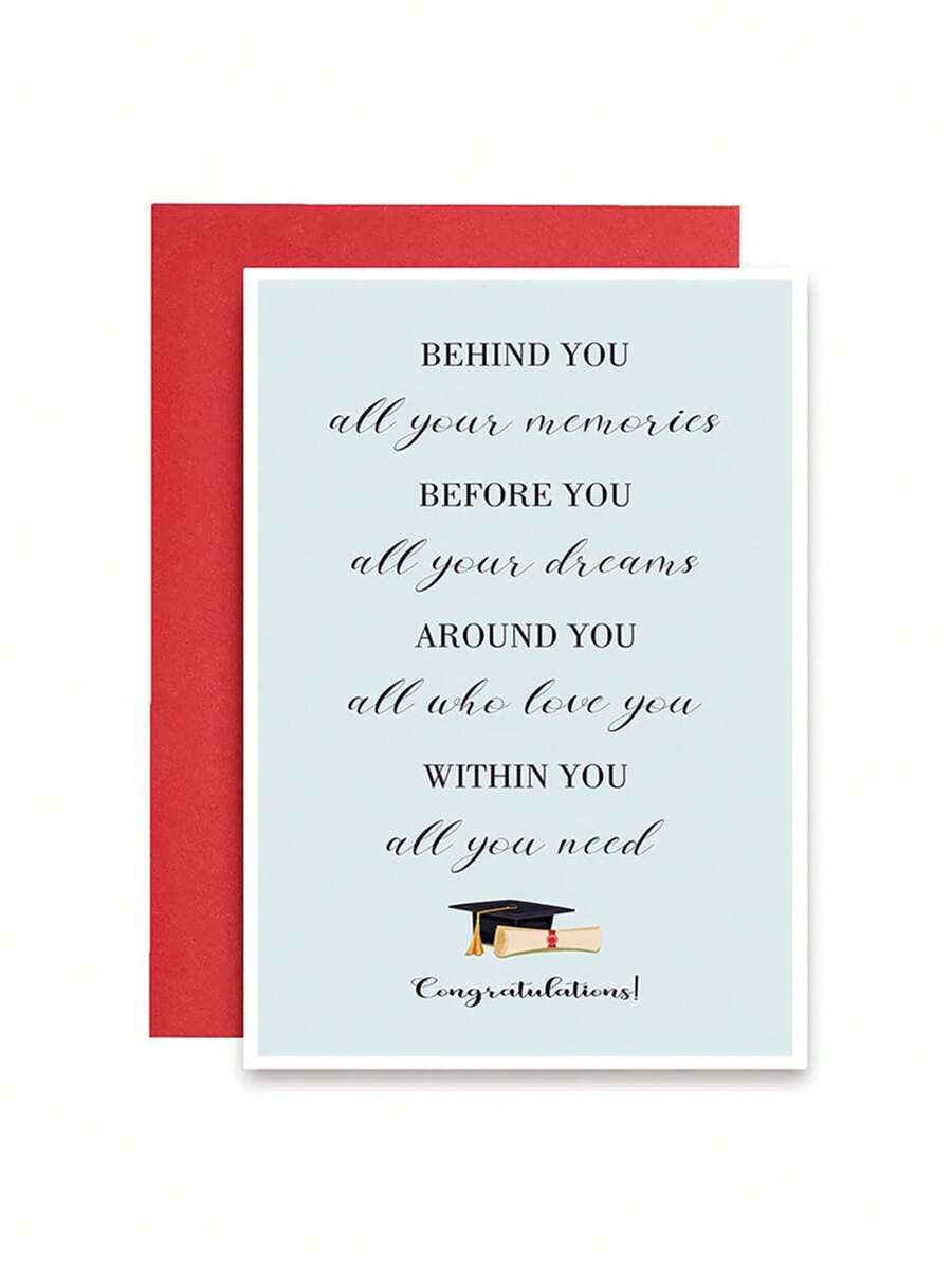 Graduation Greeting Card, Friend Graduation Card_Unique Graduation Poem ...