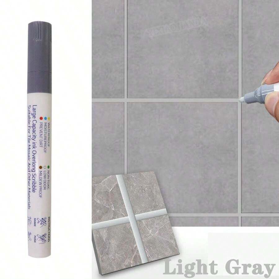 Light Gray Waterproof Tile Marker Grout Pen Wall Seam Pen For Tiles ...
