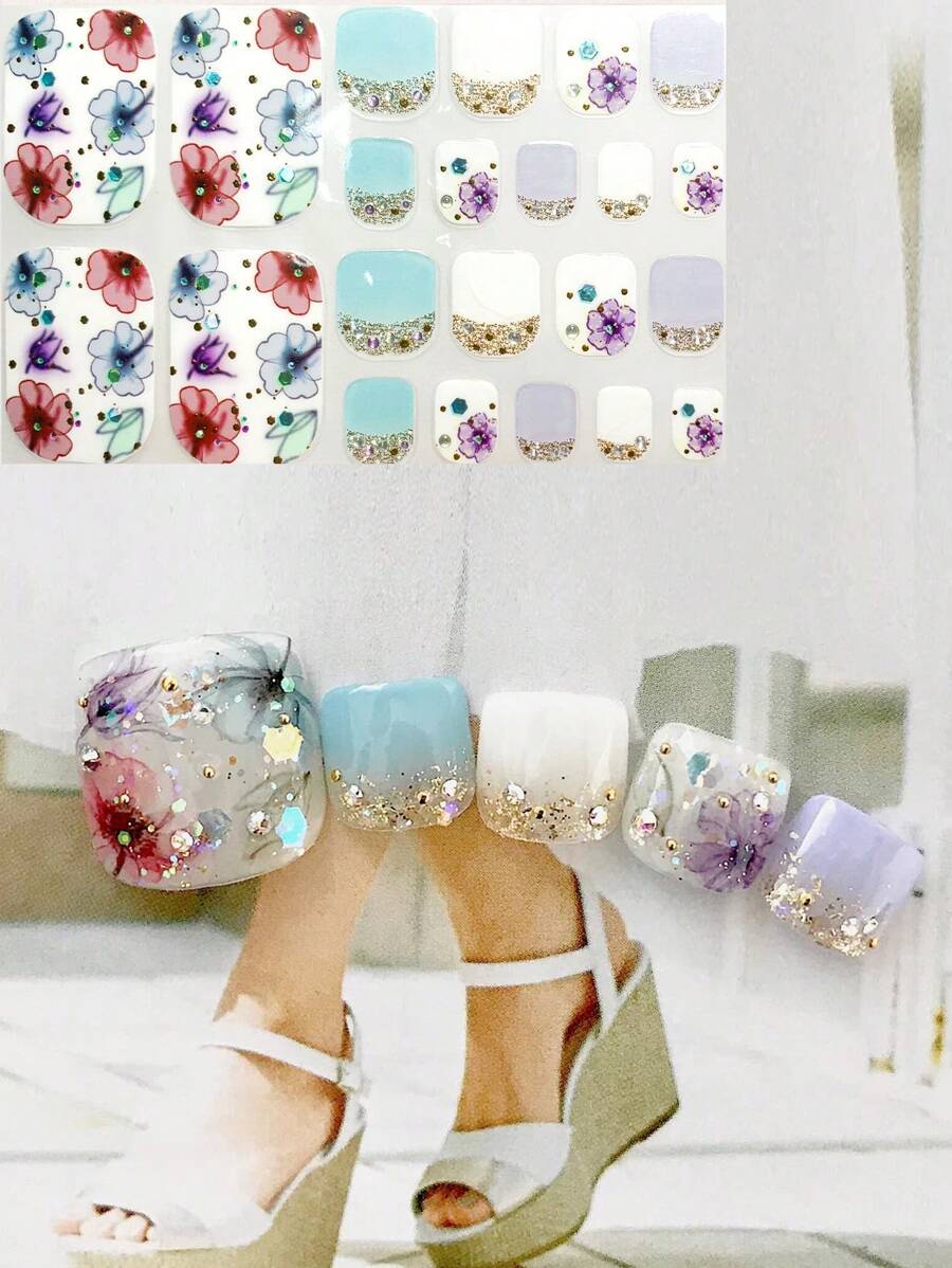 3D Rhinestone Crystal New Arrival Golden Wire Plant & Floral 3D Design ...