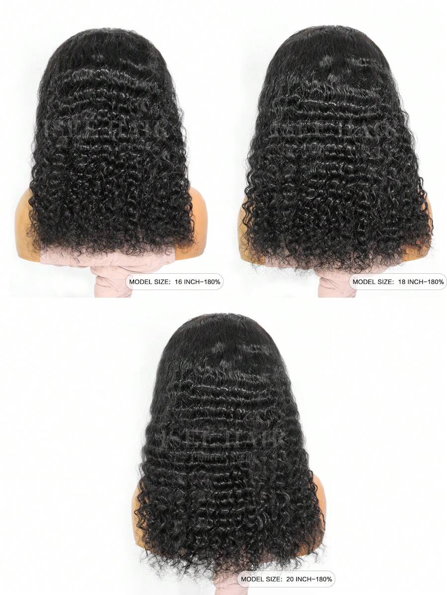 ISEE HAIR Wear Go 6x4 HD Lace Glueless Kinky Curly Wigs Natural Color ...