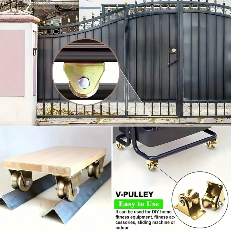 Belt Pulley, V Groove Steel Caster, Rope Pulley, Sliding Door Wheel, V ...