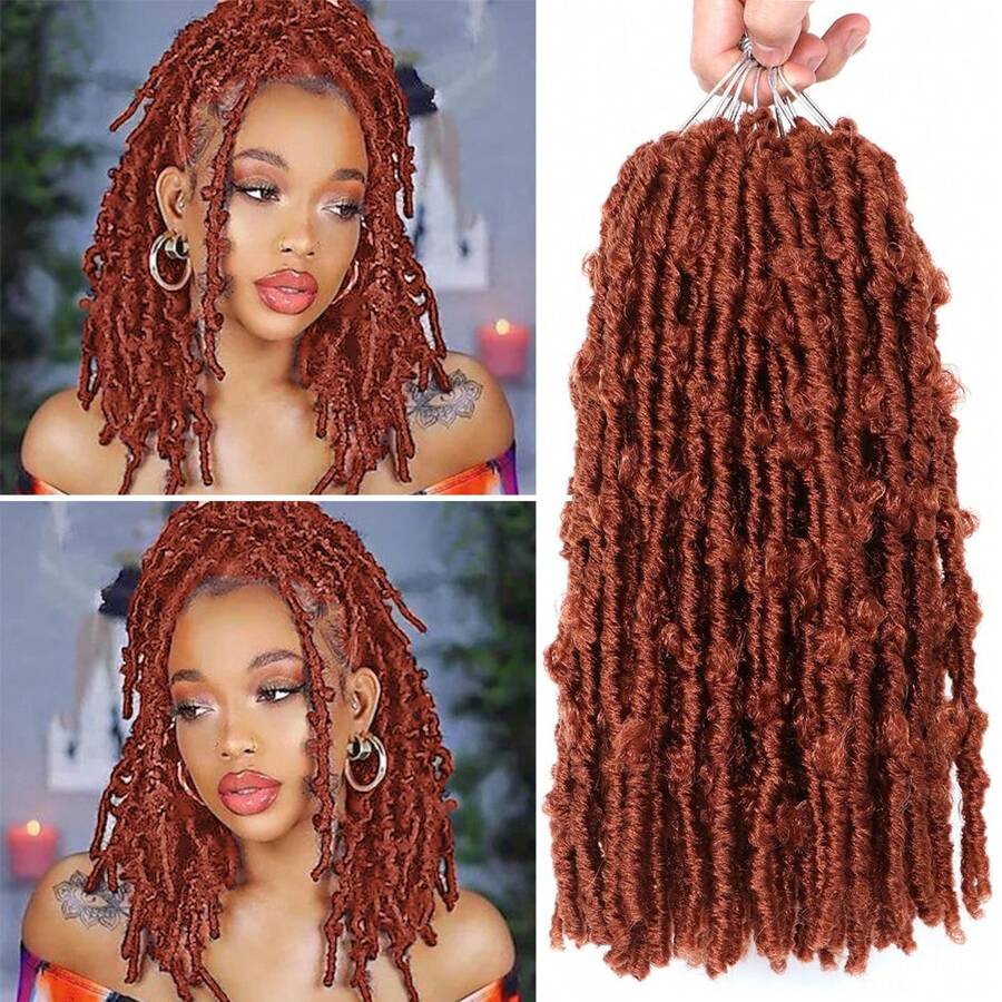 Butterfly Locs Crochet Hair 1 Pack Short Soft Handmade Distressed ...