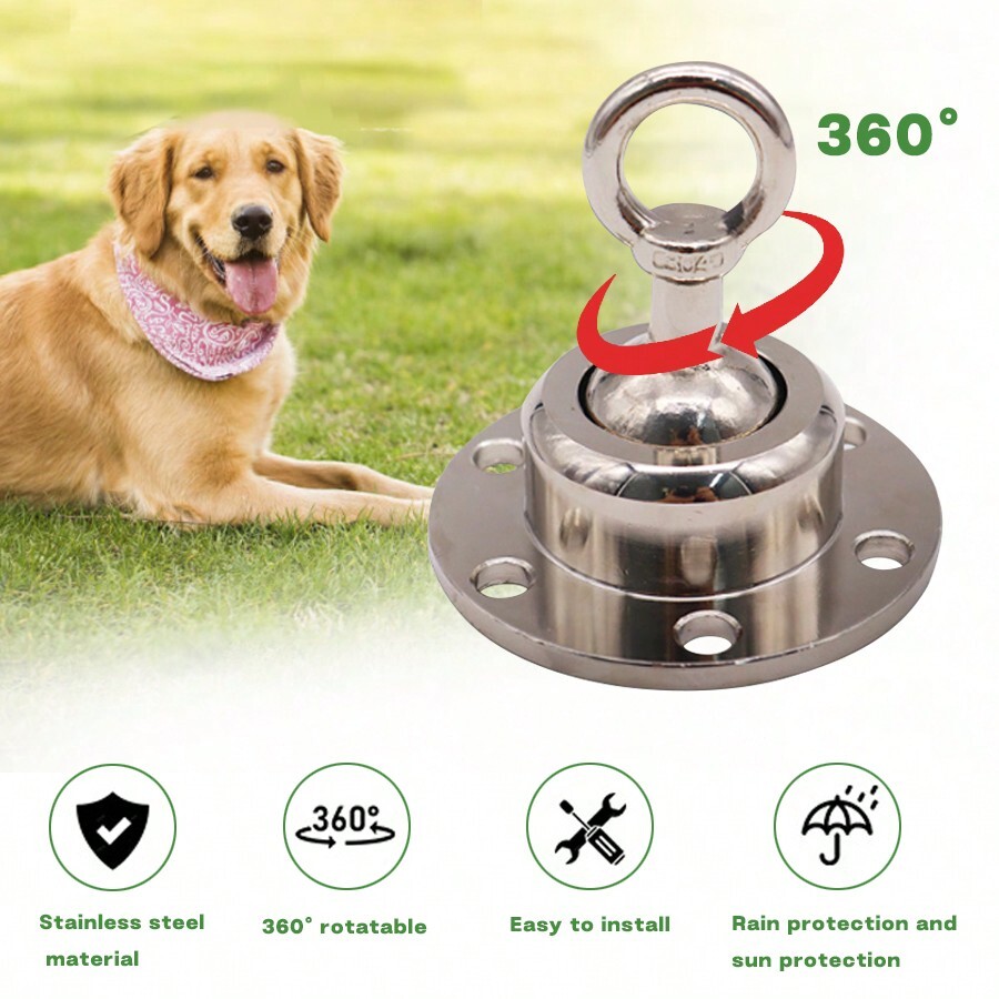 New Stainless Steel Pet Leash Stake Outdoor Dog Lead Steel Wire Rope ...