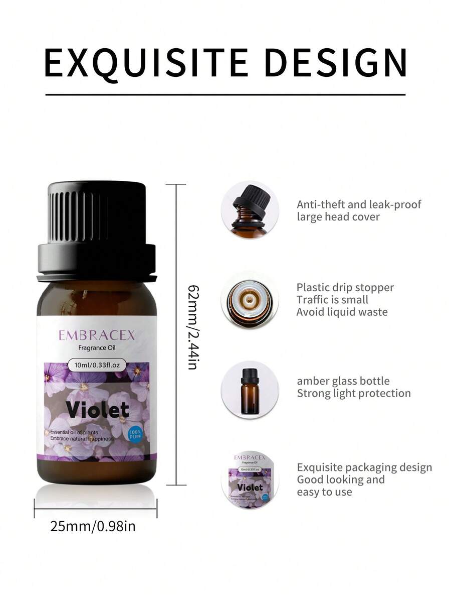 2 Pcs/Set Of 10ml E Aromatherapy Essential Oils, Use In Aromatherapy ...