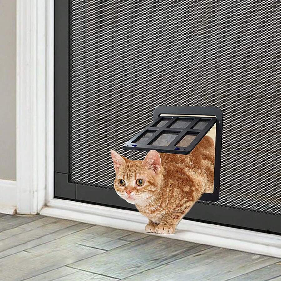 Cat Flap, Fly Screen, Lockable Dog Flap, Pet Flap, Fly Screen With ...
