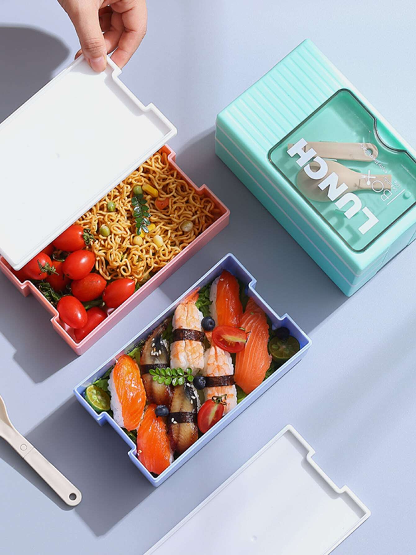 Bento Box Adult Lunch Box 1200ml, Adults Bento Lunch Box 40oz ...