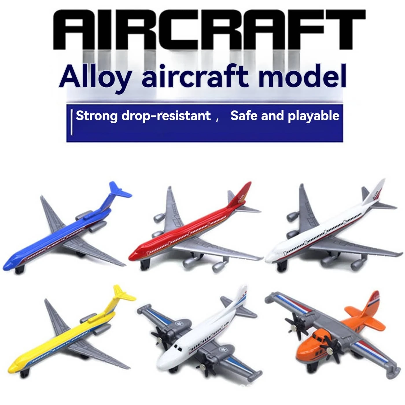 1:64 Die-Cast Alloy Small Airplane Model Toy, Simulation Glide ...