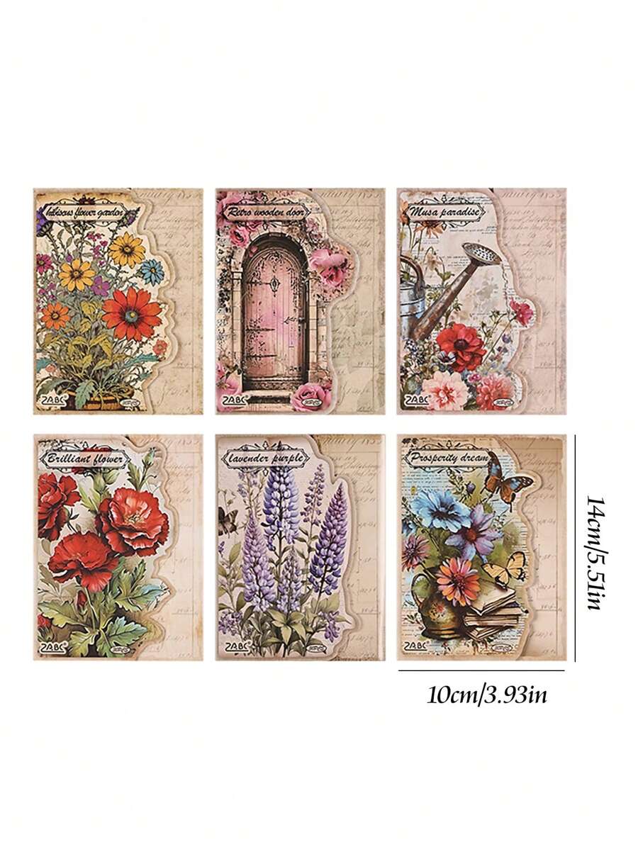 30 Sheets Vintage Floral Decorative Stationery Paper For Writing Notes ...