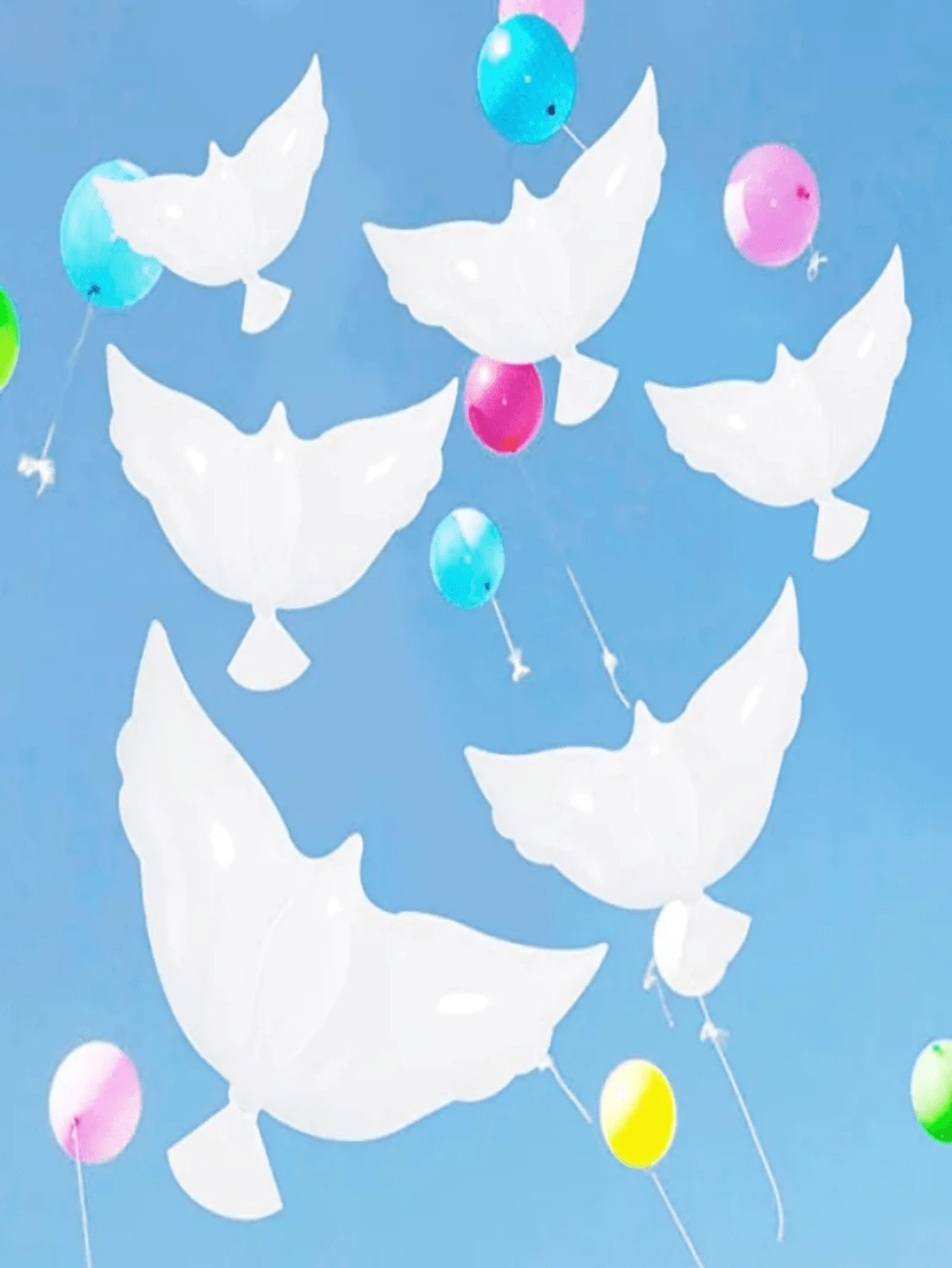 1pc White Dove Balloon For Wedding/Proposal/Festival/Birthday Party ...