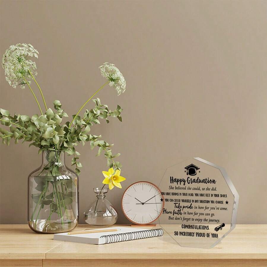Acrylic Inspirational Gift For Graduation 2024, College Graduation ...