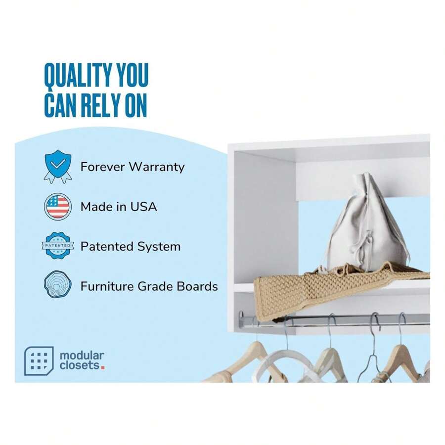 Tall Hanging Closet Unit - Modular Closet System For Hanging - Corner ...