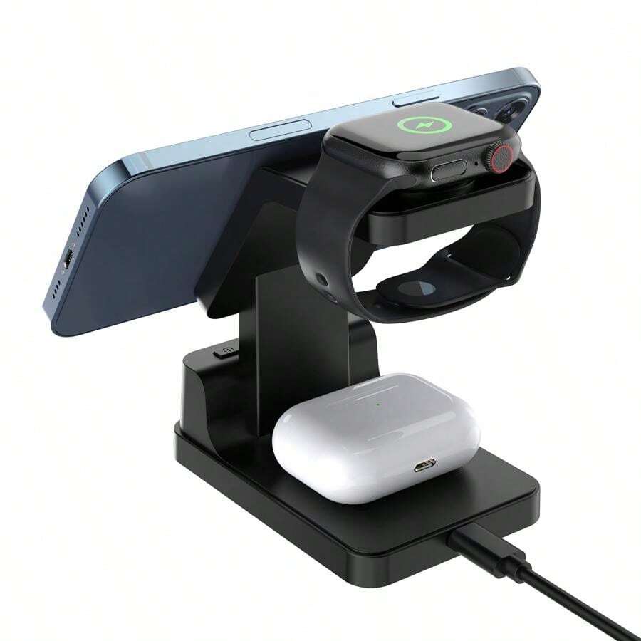 ZTECH Wireless Charging Station For IPhone And Smartphone With Digital ...