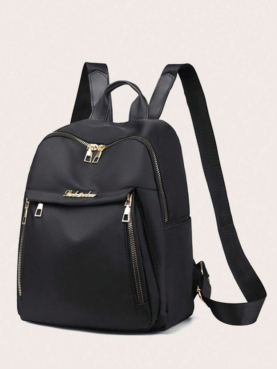 Trendy Solid Color Multi-Pocket Backpack For Women, Casual All-Match ... Trendy Solid Color Multi-Pocket Backpack For Women, Casual All-Match ...