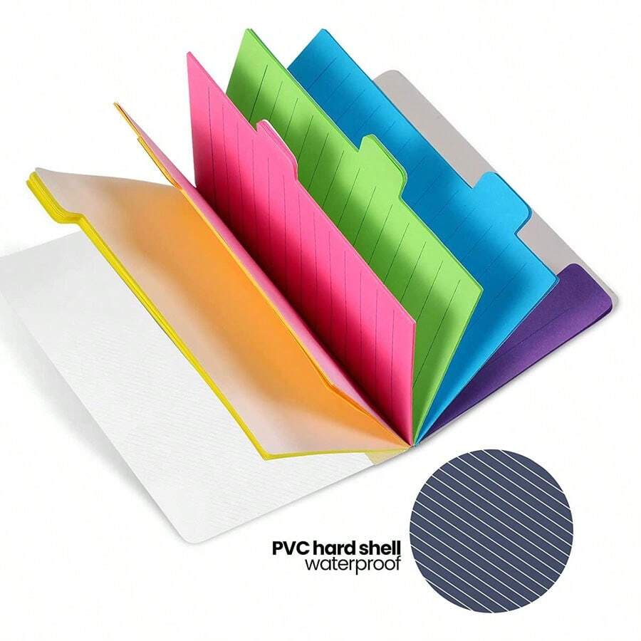 6 Colors Portable Sticky Note Notebook, Daily Memo Pad, Bullet Journal ...