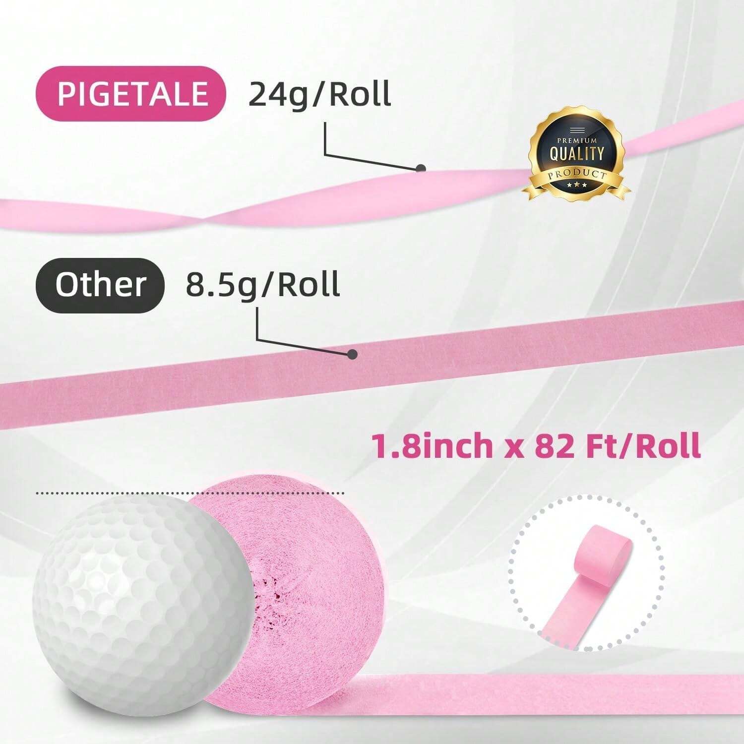 Crepe Paper Streamers, 8 Rolls 656ft Party Streamers, Pack Of 8 Pastel ...