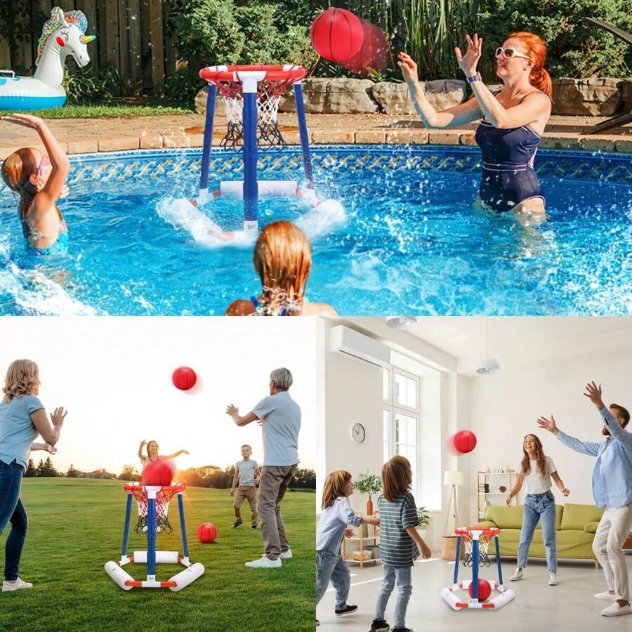 EagleStone Pool Basketball Hoop, Toddler Basketball Hoop Indoor For ...