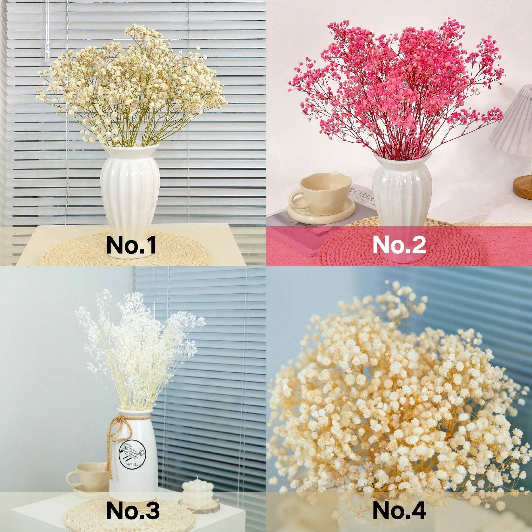 1 Ramo de Flores de Gipsófila Secas, Ramos Natural de Gipsófila de 17 ...