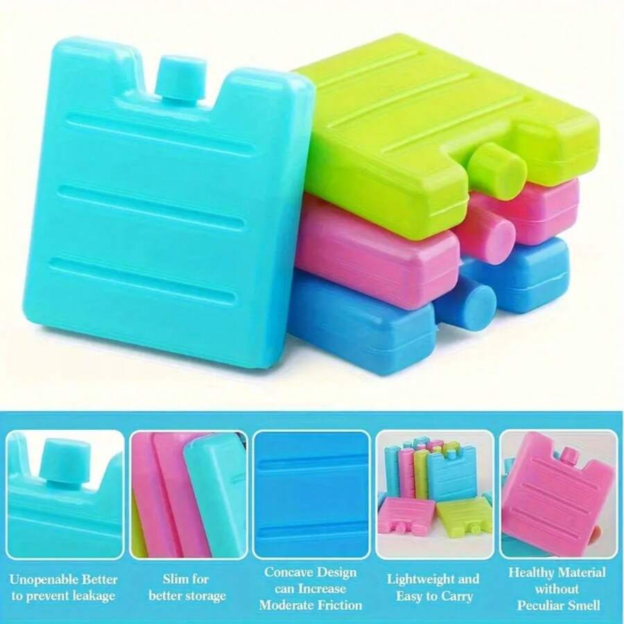 4pcs Mini Ice Packs, Multipurpose Coolers, Portable Chillers For Lunch ...